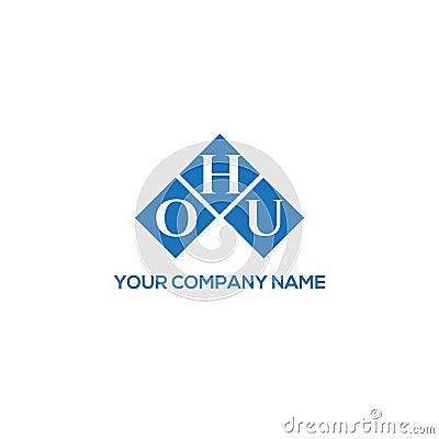 OHU Letter Logo Design On WHITE Background. OHU Creative Initials ...
