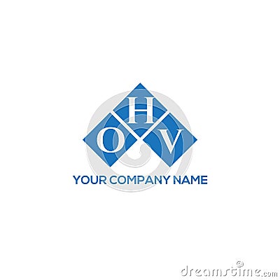 OHV Letter Logo Design On WHITE Background. OHV Creative Initials ...