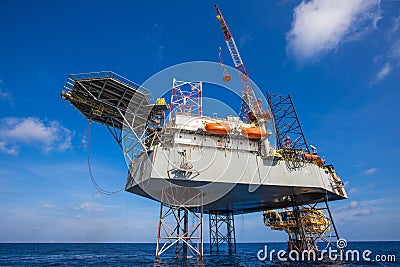 Oil And Gas Drilling Rig Working Over Wellhead Platform Royalty-Free ...