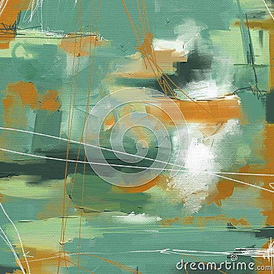 Oil Painting Abstract Style Artwork On Canvas Royalty-Free Stock Image ...