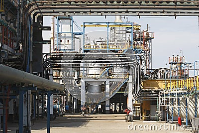 Oil Petrochemical Refinery Pipes Stock Photo - Image: 10832140