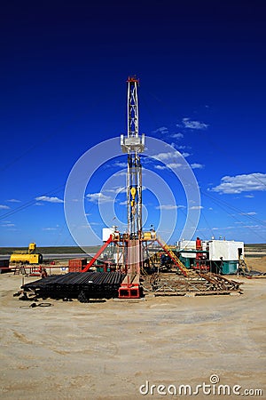 Drilling rig stock photo. Image of exploration, oilrig - 4419010