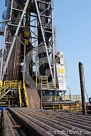 Oil Rig And Casing On The Cantilever Deck Stock Photo - Image: 26631130