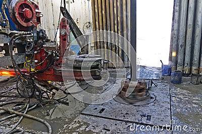 Oil Rig - Rotary Table - Drilling Royalty Free Stock Image - Image ...