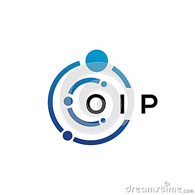OIP Letter Technology Logo Design On White Background. OIP Creative ...