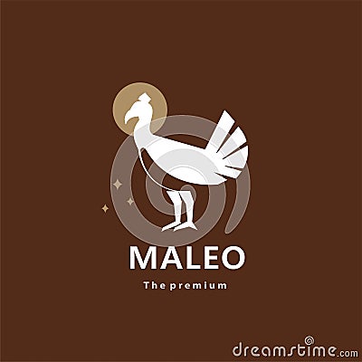 Animal Maleo Natural Logo Vector Icon Silhouette | CartoonDealer.com ...