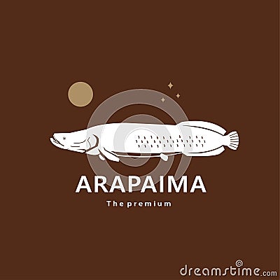 Animal Arapaima Natural Logo Vector Icon Silhouette | CartoonDealer.com ...