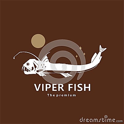 Animal Viper Fish Natural Logo Vector Icon Silhouette | CartoonDealer ...
