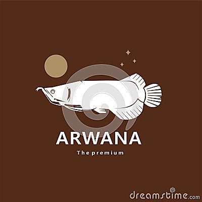 Animal Arwana Natural Logo Vector Icon Silhouette | CartoonDealer.com ...