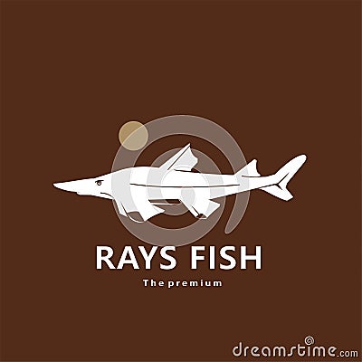 Animal Rays Fish Natural Logo Vector Icon Silhouette | CartoonDealer ...