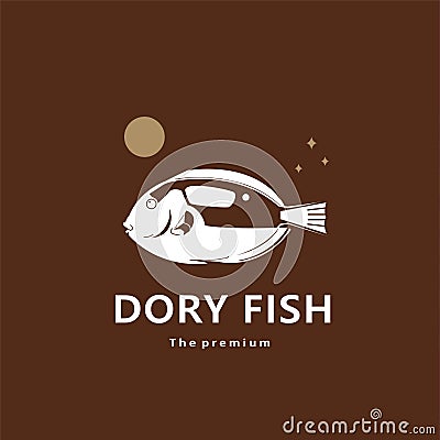 Animal Dory Fish Natural Logo Vector Icon Silhouette | CartoonDealer ...