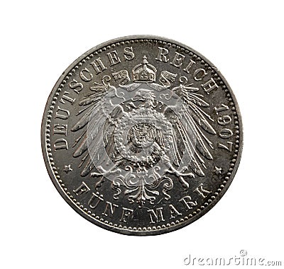 Old 5 German Marks Stock Photography | CartoonDealer.com #16323788