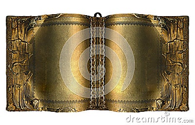 Old Ancient Book With Gold Pages Stock Photos - Image: 13982363