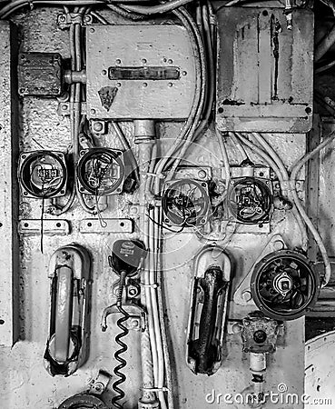 Old Battleship Communication Control Panel Stock Image | CartoonDealer ...