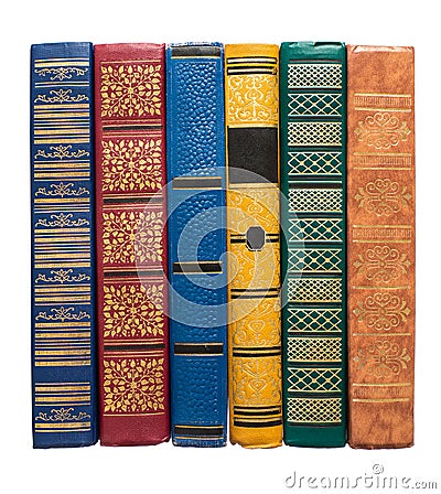Old Book Backs Isolated Royalty Free Stock Photo - Image: 29620755