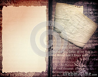 Old Book Template Stock Photography - Image: 13390842
