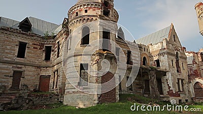 Old Broken Palace stock footage. Video of ruins, turret - 66067466