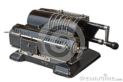 Old Calculating Machine Royalty-Free Stock Photography | CartoonDealer ...