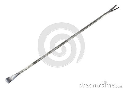 Old Crowbar Isolated On White Background. Crowbar Isolated Stock ...