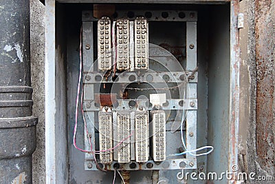 Old Electrical Panel Royalty Free Stock Images - Image: 36743679