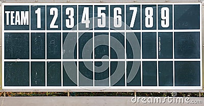 An Old Fashioned Baseball Score Board Royalty Free Stock Images - Image ...