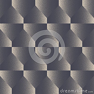 Old Fashioned Geometric Seamless Pattern Vector Dotwork Abstract ...