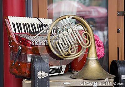Old-fashioned Musical Instrument Stock Image - Image: 10916111