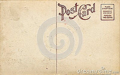 Old-Fashioned Postcard Stock Image - Image: 20412491