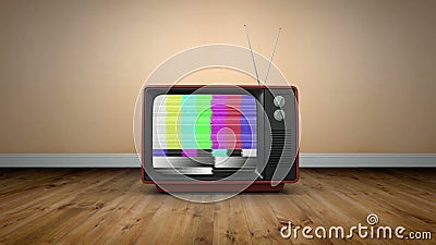 Old Fashioned Tv with Static Stock Video - Video of people, generated ...