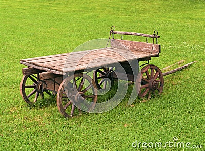 Old-fashioned Wooden Cart Royalty Free Stock Images - Image: 16488769