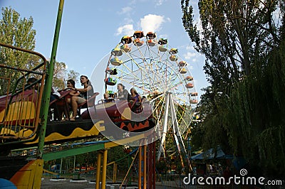 Old Ferris Luna Park Editorial Photo | CartoonDealer.com #20960843