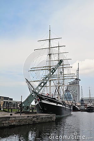 Frigate In Port Royalty-Free Stock Image | CartoonDealer.com #15610810