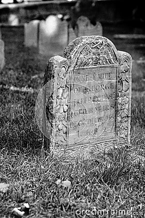 Old Grave Stone Circa 1600 Royalty Free Stock Photo - Image: 3621945