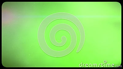 Old Green TV Screen. Effect of an Old TV with a Kinescope on Green ...