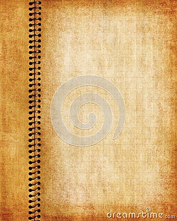 Old Grunge Notebook Page Royalty Free Stock Photography - Image: 7130037