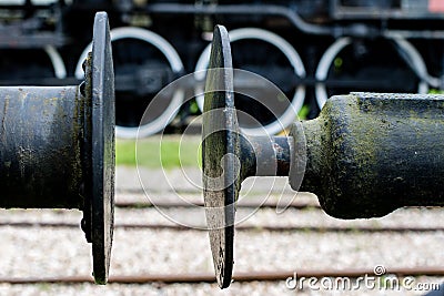 Old Hook Used In The Railways. Towing Hook For A Train Or Wagon ...