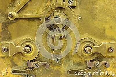 Old Inner Workings Of A Clock Stock Image - Image: 28806561