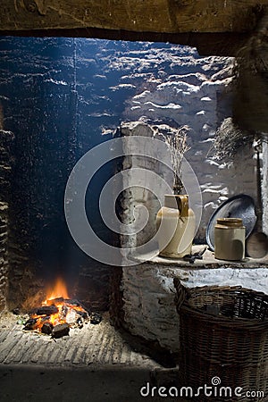 Old Irish Hearth Fireplace Royalty Free Stock Photo - Image: 2947075
