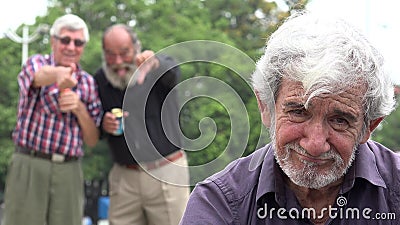 Old Man Bully Lonely Sad Elderly Stock Video - Video of male, aging ...