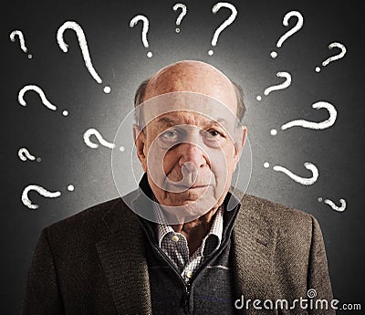 Old Man Confused Stock Photo - Image: 57199088