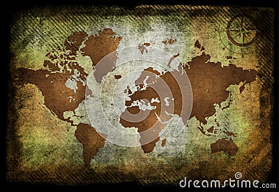 Old Map Stock Illustration | CartoonDealer.com #18135457