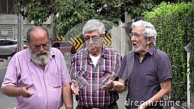 Old Men Arguing stock video. Video of adults, male, elderly - 65875149