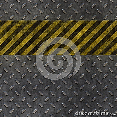 Old Metal Hazard Background Vector Illustration | CartoonDealer.com ...