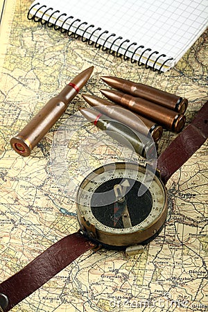 Old Military Compass Royalty-Free Stock Photo | CartoonDealer.com #20574189