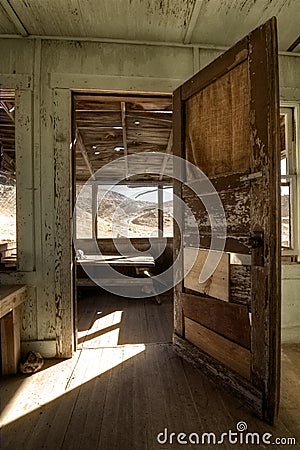 Old Miners Shack Interior Stock Image - Image: 25871231