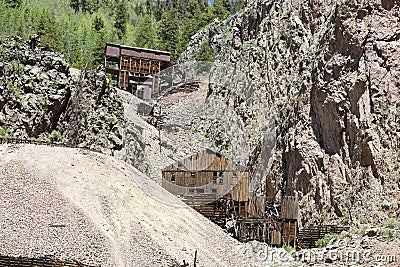 Old Mining Structures Royalty-Free Stock Photography | CartoonDealer ...