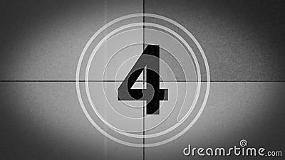 Old Movie Starting. Countdown Animation. 4K Video Stock Video - Video ...