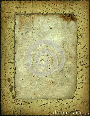 Old Paper With The Hand-written Text Stock Photography | CartoonDealer ...