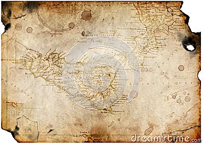Old Paper With Treasure Map Royalty-Free Stock Image | CartoonDealer ...
