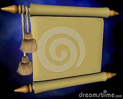 Parchment Scroll With Rope And Tassels Royalty-Free Stock Photo ...